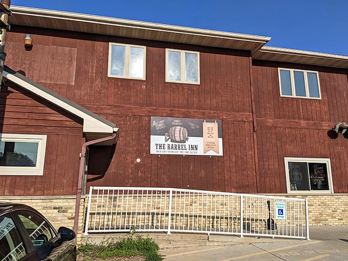 This rustic charm exterior promises the kind of authentic Wisconsin experience your taste buds crave.