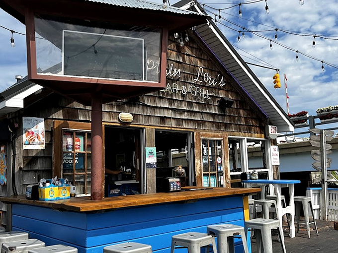 This weathered lakeside charmer looks like it sailed straight out of a nautical fairy tale into your heart.