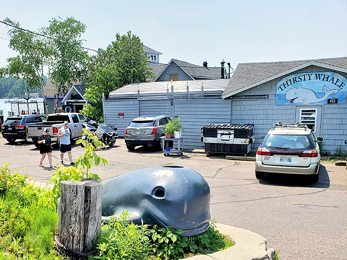 The Thirsty Whale's unassuming exterior hides culinary treasures that would make any food lover's heart skip a beat.