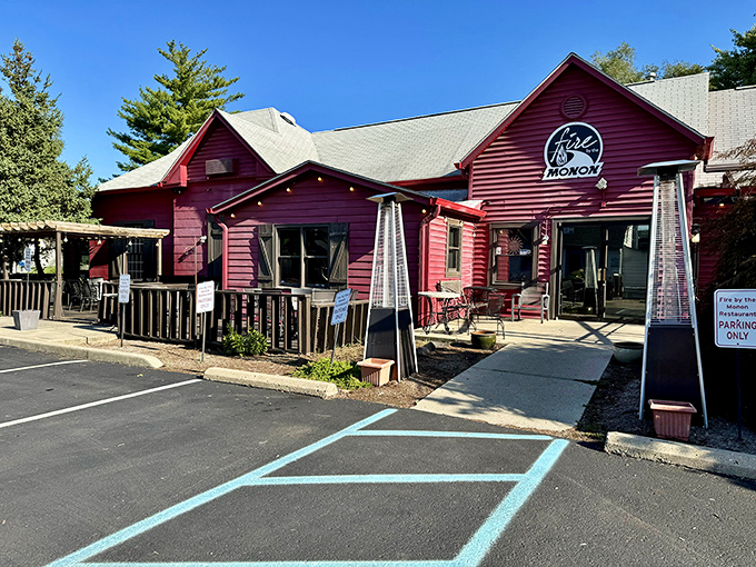 The crimson beacon of Broad Ripple beckons hungry travelers. This charming red building houses culinary treasures worth every calorie.