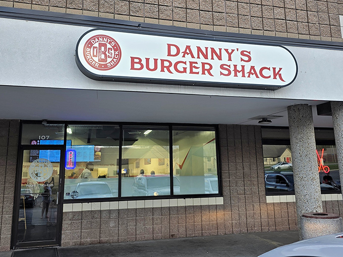 The unassuming storefront of Danny's Burger Shack proves once again that culinary treasures often hide in strip malls, waiting for burger enthusiasts to discover them.