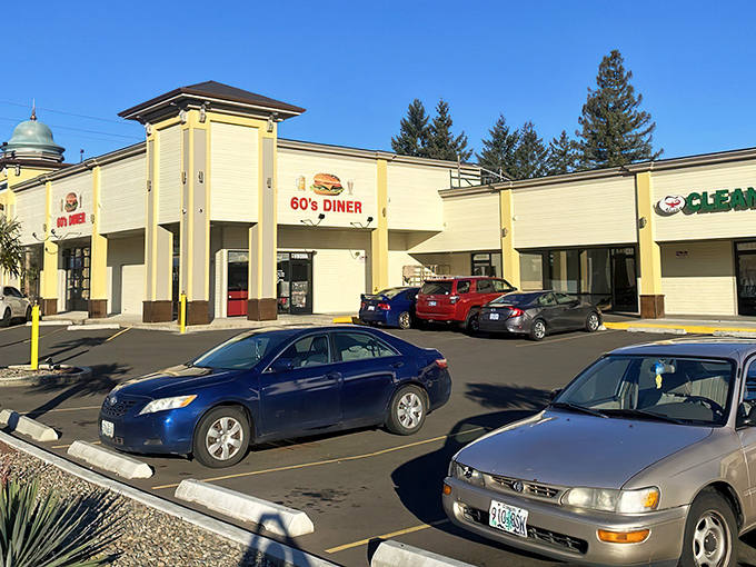 The unassuming yellow exterior of 60's Cafe & Diner in Tualatin hides a time capsule of flavor within. Like finding a mint-condition classic car at a neighborhood garage sale.