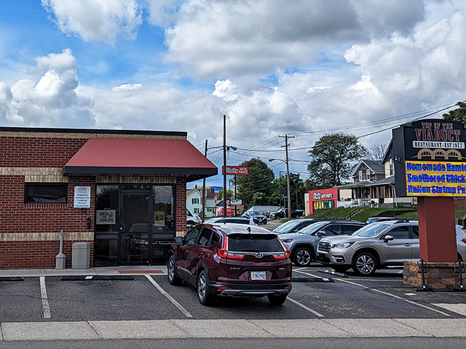 The unassuming exterior of Top of the Viaduct might not scream "food paradise," but locals know better. Culinary treasures often hide in plain sight.