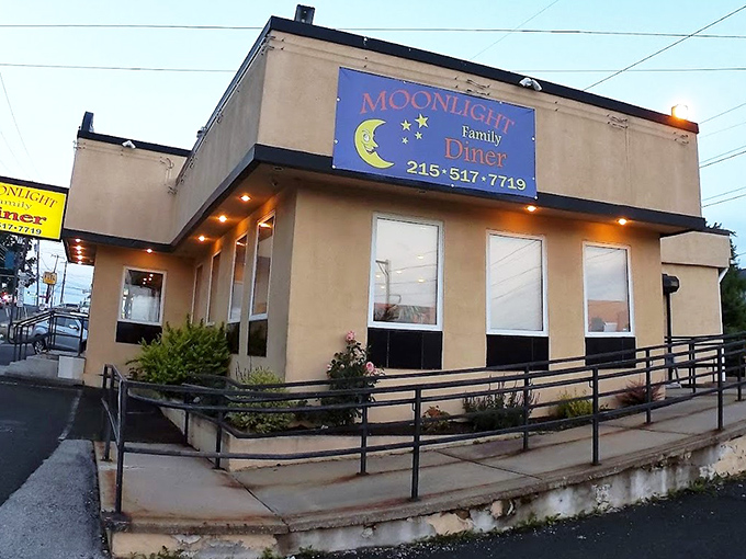 The humble tan exterior of Moonlight Family Diner might not scream "culinary destination," but like all great food stories, this one begins with an unassuming entrance.