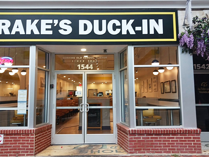 The green and yellow sign beckons like an old friend on Main Street. Drake's Duck-In has been serving "old school flavor" to hungry Columbians for generations.