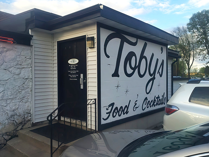 The unassuming exterior of Toby's Supper Club proves once again that Wisconsin's culinary treasures often hide in plain sight, like delicious secrets waiting to be discovered.
