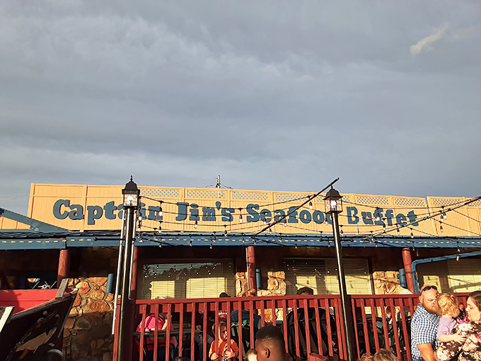 The unassuming exterior of Captain Jim's promises seafood treasures within, like finding Neptune's pantry tucked away in the Smoky Mountains.