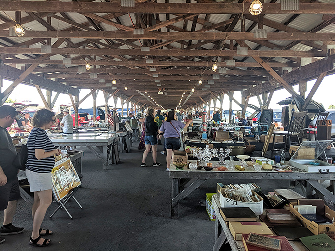 The treasure hunter's paradise stretches before you like an endless runway of possibility. Every table holds someone's past waiting to become part of your future.