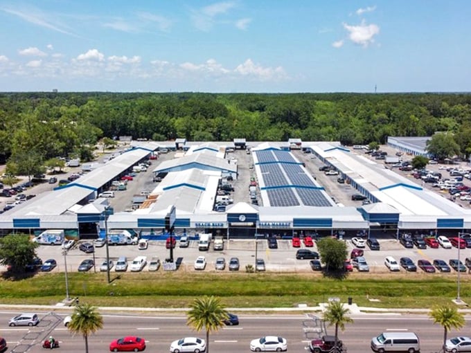 The covered walkways of Beach Boulevard Flea Market offer treasure hunting in all weather &ndash; Florida's ultimate bargain paradise awaits! 