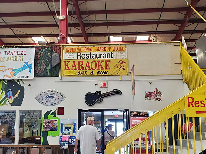 A treasure hunter's paradise where Florida-themed caps compete for attention with clothing, accessories, and the promise of that perfect unexpected find.