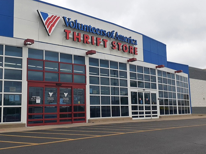 The bright blue facade of VOA Westland stands like a beacon of bargain possibilities &ndash; retail therapy without the retail prices.