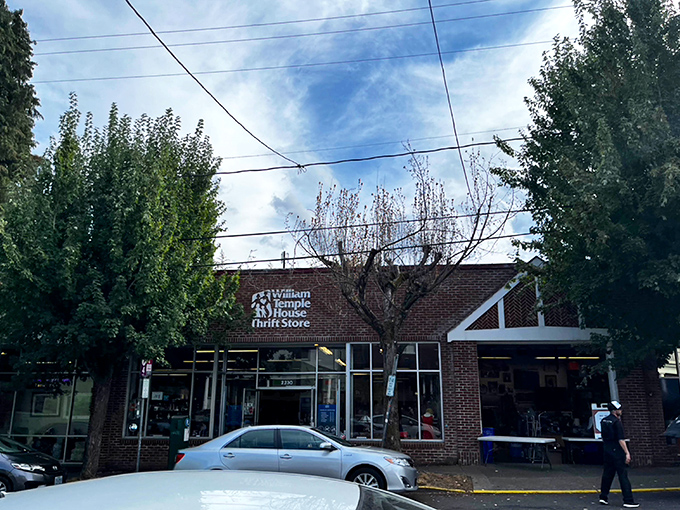 Treasure hunter's paradise! Rows upon rows of meticulously organized clothing await, each rack a potential goldmine of fashion finds.