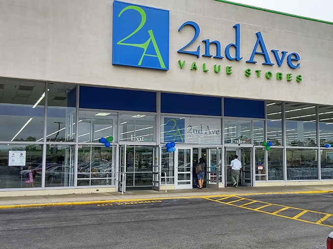 The blue and green sign of 2nd Ave beckons like a lighthouse for the budget-conscious, promising a treasure hunt that won't empty your wallet.