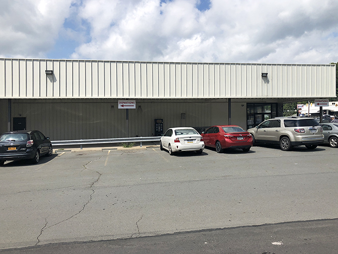 The unassuming exterior of Salvation Army in Honesdale hides a treasure trove within. Like a Vegas casino, what happens inside defies the modest facade.