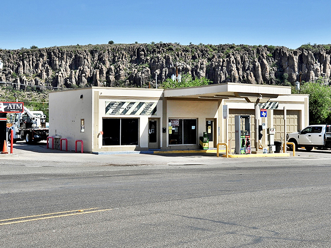 Where geology meets small-town charm! Fort Davis sits nestled against dramatic rock formations that look like nature's own fortress walls.