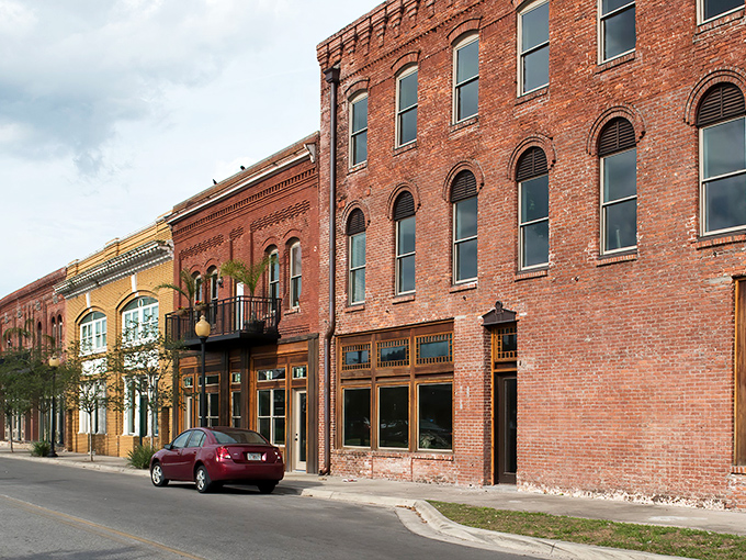 Spanish moss drapes over Palatka's downtown like nature's own awnings, creating shade that feels like a gentle whisper from Old Florida.