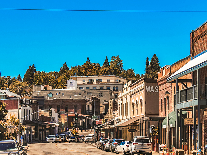 Downtown Grass Valley looks like a movie set where Gold Rush history meets modern charm, minus the dysentery and with better coffee options.