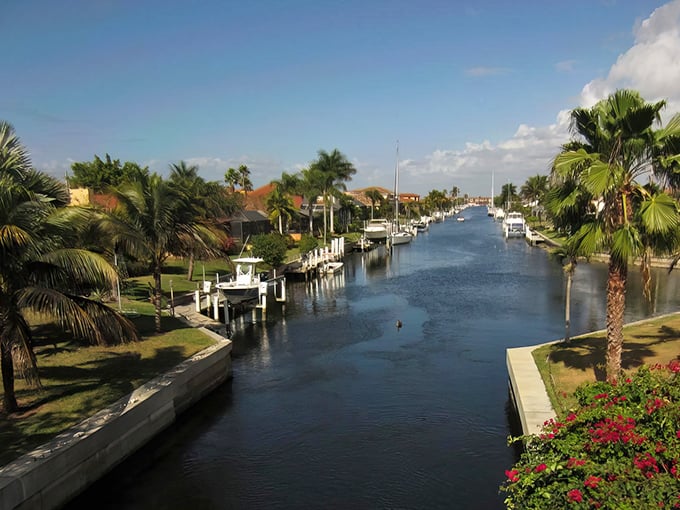 Waterfront living at its most serene. These canal-side homes with private docks make boat ownership less of a hobby and more of a lifestyle necessity.