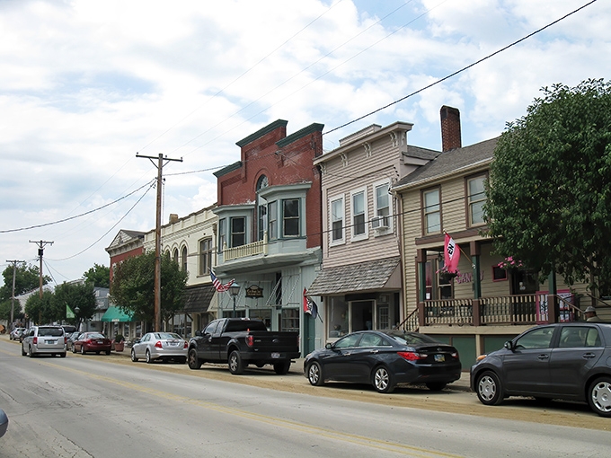 Historic charm meets small-town practicality along Waynesville's Main Street, where buildings from another era house modern dreams and timeless treasures.