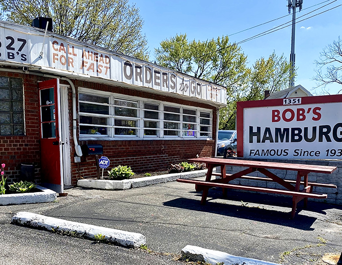 Time travel doesn't require a DeLorean—just a trip to this brick diner with its vintage signage and promise of "FAST" service that's been keeping its word for generations.