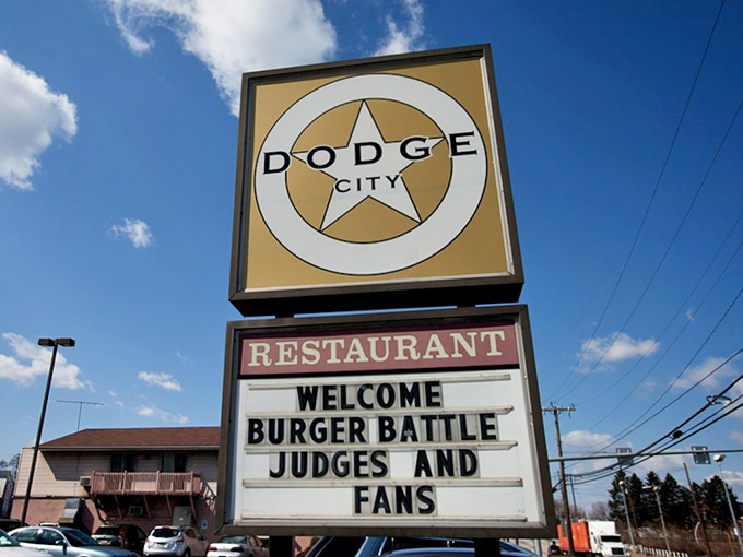 The iconic Dodge City star welcomes hungry travelers like a beacon of hope for the beef-obsessed. No tumbleweeds, just tremendous steaks ahead. 