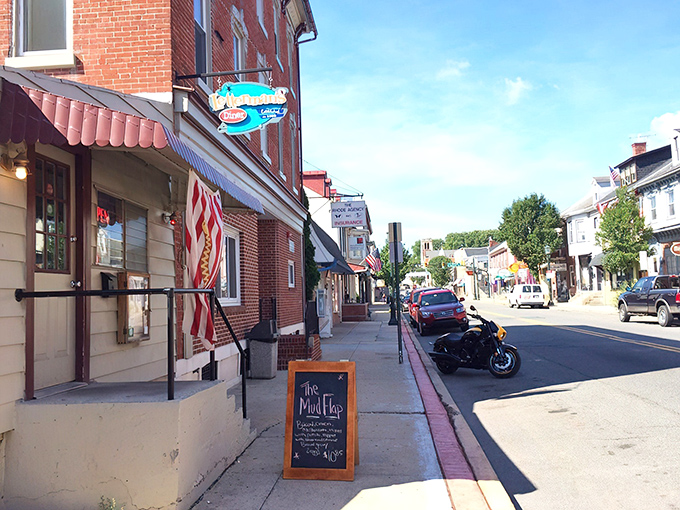 Downtown Kutztown's charm includes this local treasure where breakfast dreams come true daily.