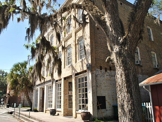 Spanish moss drapes these historic buildings like nature's own curtains, creating postcard-perfect scenes at every turn.