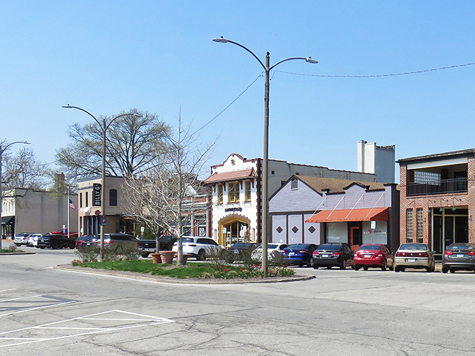 Downtown Kirkwood's mix of architectural styles tells a story more captivating than most Netflix documentaries. Small-town charm with big personality.