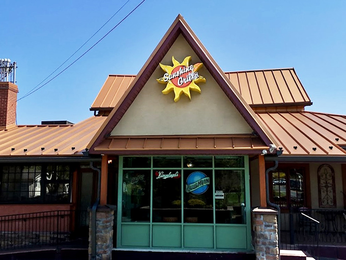 That cheerful yellow sun logo isn't just decoration &ndash; it's a promise of the sunshine waiting inside.
