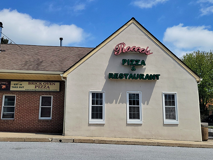 The unassuming exterior of Rocco's might not scream "food paradise," but locals know that culinary treasures often hide behind modest facades.