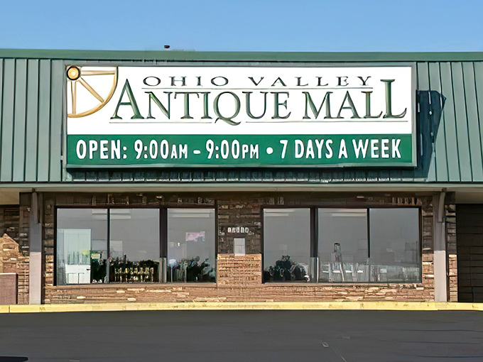 The Ohio Valley Antique Mall welcomes treasure hunters with promises of endless discoveries waiting inside.