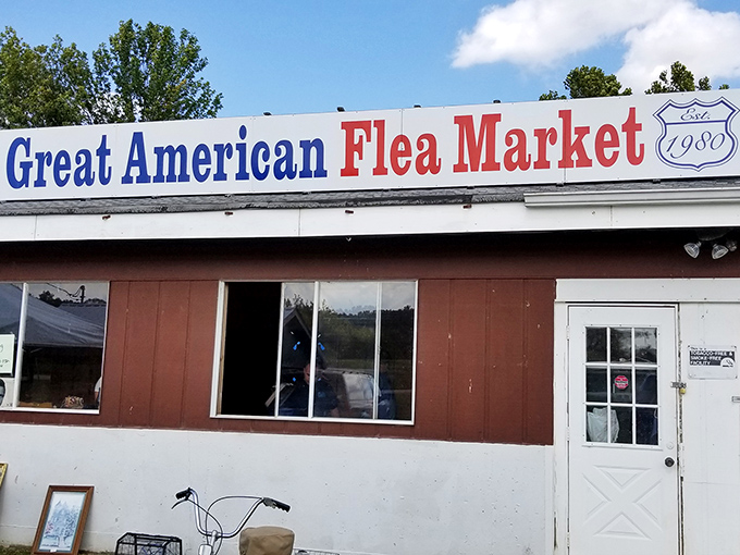 The unassuming entrance to treasure-hunting paradise. Like finding a secret door to Narnia, but instead of talking lions, you'll discover talking deals.