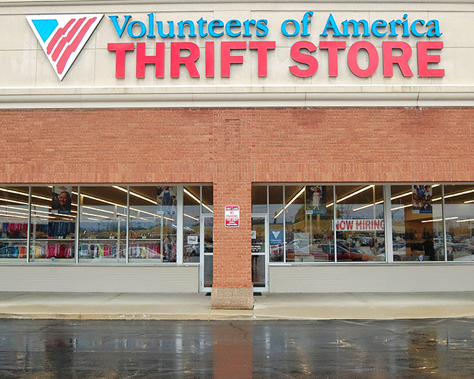 The unassuming brick exterior of VOA Thrift Store in Gahanna hides a treasure trove within&mdash;like finding a speakeasy, but for bargain hunters. 