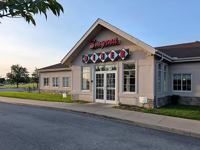 The classic facade of Smyrna Diner stands like a beacon of breakfast hope along Route 13, promising comfort food that hugs your soul.