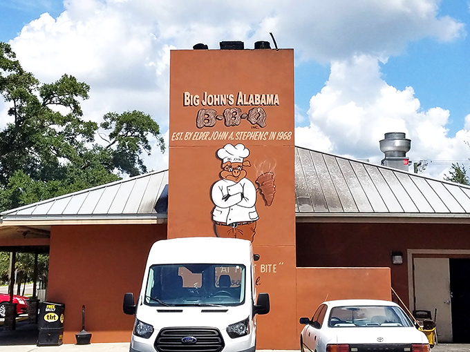 The unassuming exterior of Big John's hides Tampa's barbecue treasure &ndash; like finding a diamond in a strip mall setting.