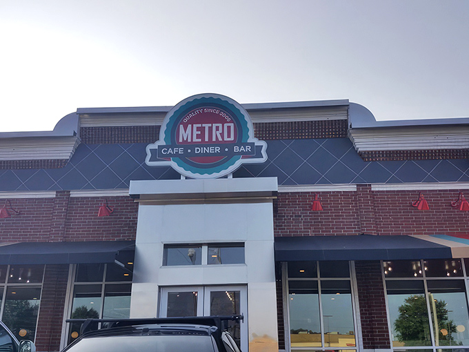 The brick exterior of Metro Cafe Diner stands like a beacon of comfort food hope in Stone Mountain, promising delicious redemption for empty stomachs.