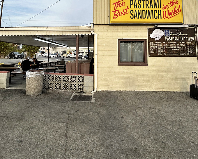 The yellow sign doesn't lie&mdash;this unassuming building houses pastrami dreams that have kept Californians coming back for generations.