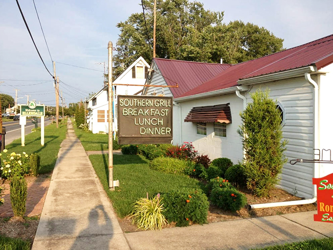 The unassuming white building with its red roof might not stop traffic, but locals know this humble exterior houses Delaware's comfort food paradise.