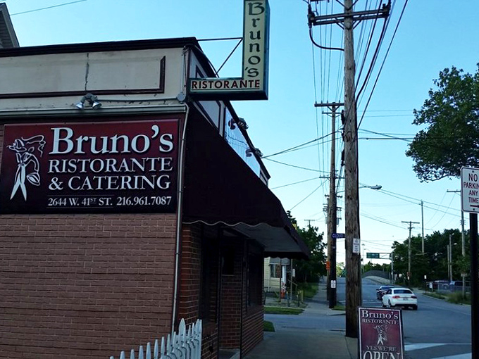 Bruno's sits quietly on West 41st Street, proving that Cleveland's best treasures hide in plain sight.