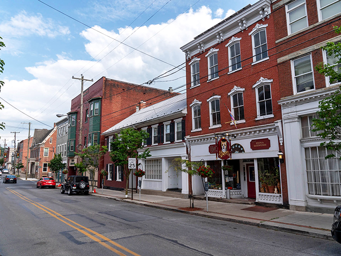 Downtown Huntingdon's tree-lined streets offer that perfect small-town charm where neighbors still wave and power lines somehow add to the nostalgic appeal.