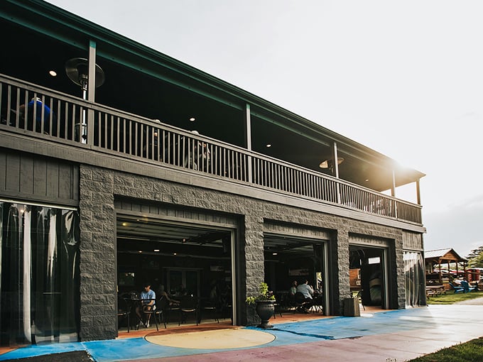 The stone facade and proud American flag welcome you to Fired Stone Tavern&mdash;where culinary adventures and diet amnesia await in equal measure.