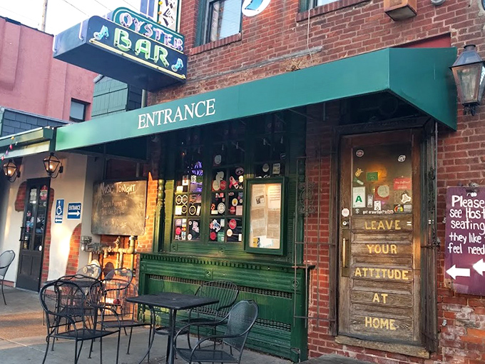 The iconic entrance says it all: "LEAVE YOUR ATTITUDE AT HOME." St. Louis's slice of New Orleans welcomes you with character and zero pretension.