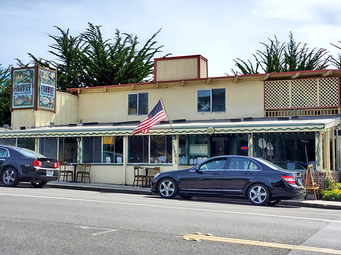 This unassuming Pacific Grove gem proves that the best seafood spots never need flashy facades to draw crowds.