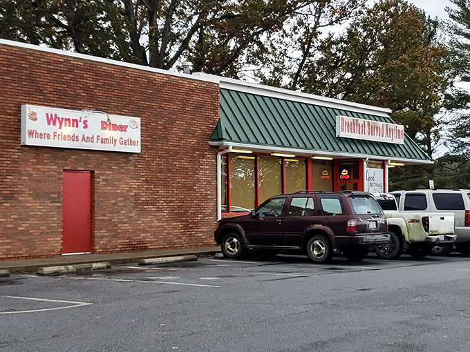 The unassuming brick exterior of Wynn's Diner promises what fancy restaurants often can't deliver: honest food without the fuss.