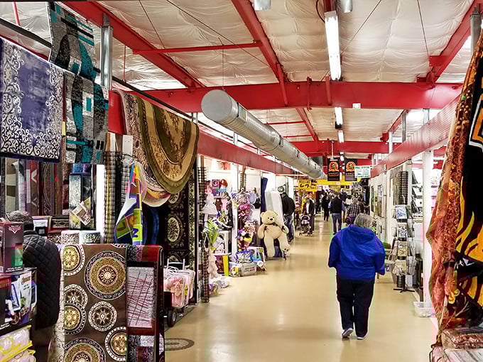 The treasure hunt begins! Rows of vendors stretch into the horizon at Treasure Aisles, where one person's castoffs become another's prized possessions.