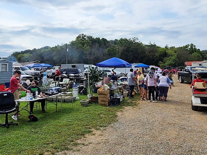 Welcome to treasure hunter's paradise, where every tent holds the promise of your next favorite discovery.