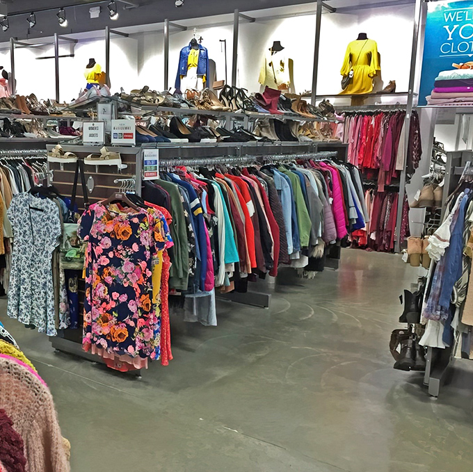 The storefront beckons like a fashion oasis in Springfield, promising treasures without the typical retail markup.