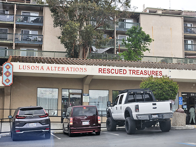 The unassuming storefront of Rescued Treasures sits quietly in Walnut Creek, like a poker player with a royal flush not giving anything away.