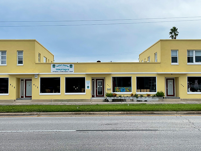 The sunshine-yellow exterior of Ayla's Acres Thriftique stands out on Anastasia Boulevard like a beacon for bargain hunters with big hearts.