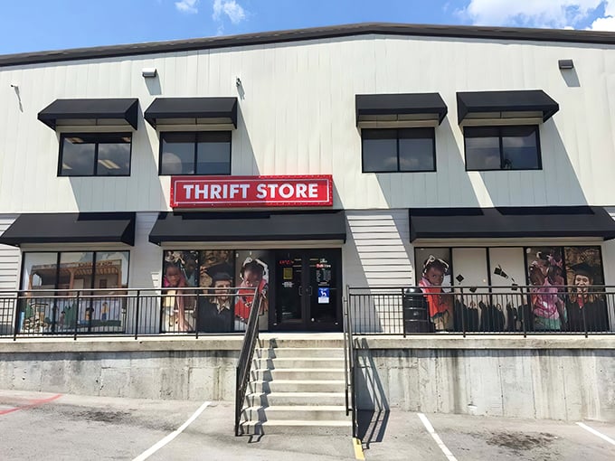 The unassuming exterior of Elevate Thrift Store in Branson hides a treasure trove within. Like finding the perfect pizza joint in a strip mall, appearances can be deliciously deceiving.